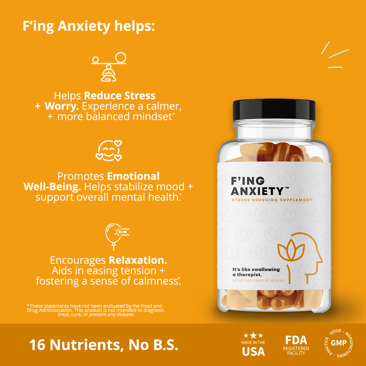 Free F'ing Anxiety Stress Relief Supplement Sample | Increase ...