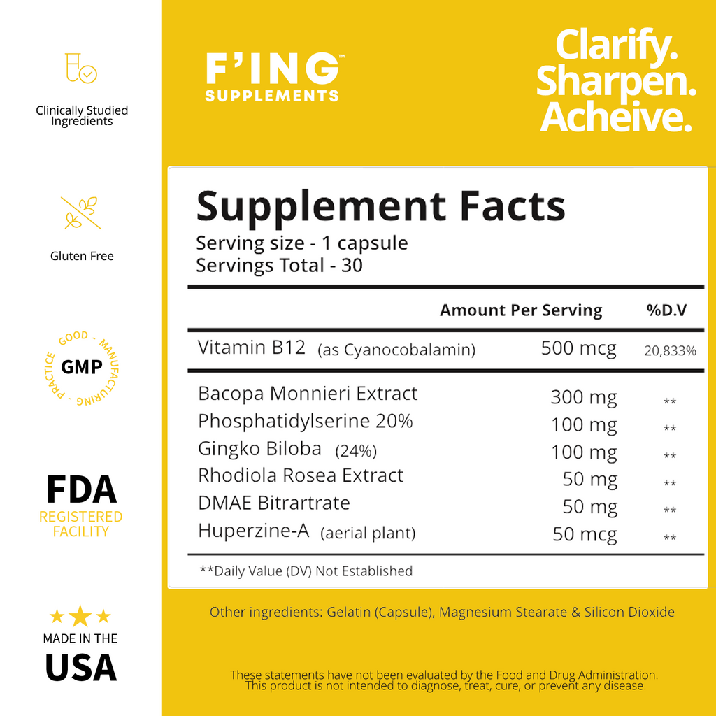 F'ing Clarity - Best Supplements for Brain Fog Relief | Improve Memory ...
