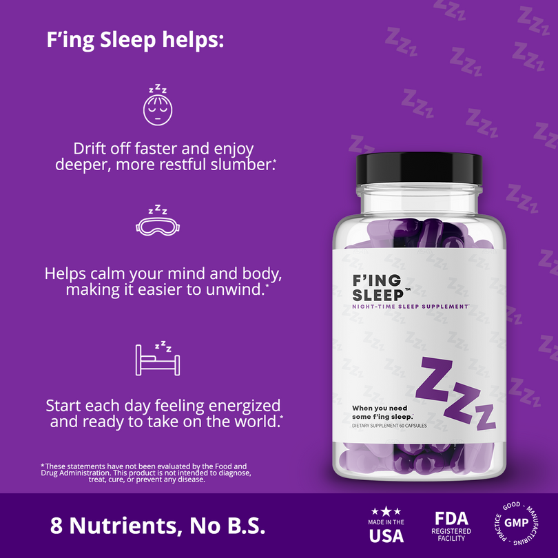 Best OTC Sleep Aid Supplement | F'ing Sleep Night-Time Supplement – F ...