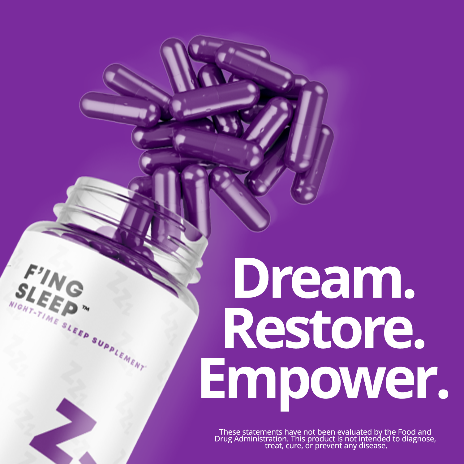 F'ing Sleep Night-Time Sleep Aid Supplement - Best Natural Sleep Aid ...