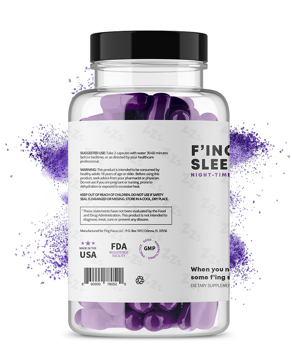 F'ing Sleep Night-Time Sleep Aid Supplement - Best Natural Sleep Aid ...